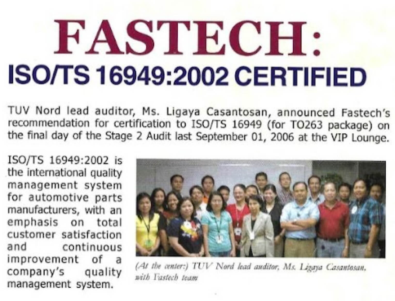 Our Company | Fastech